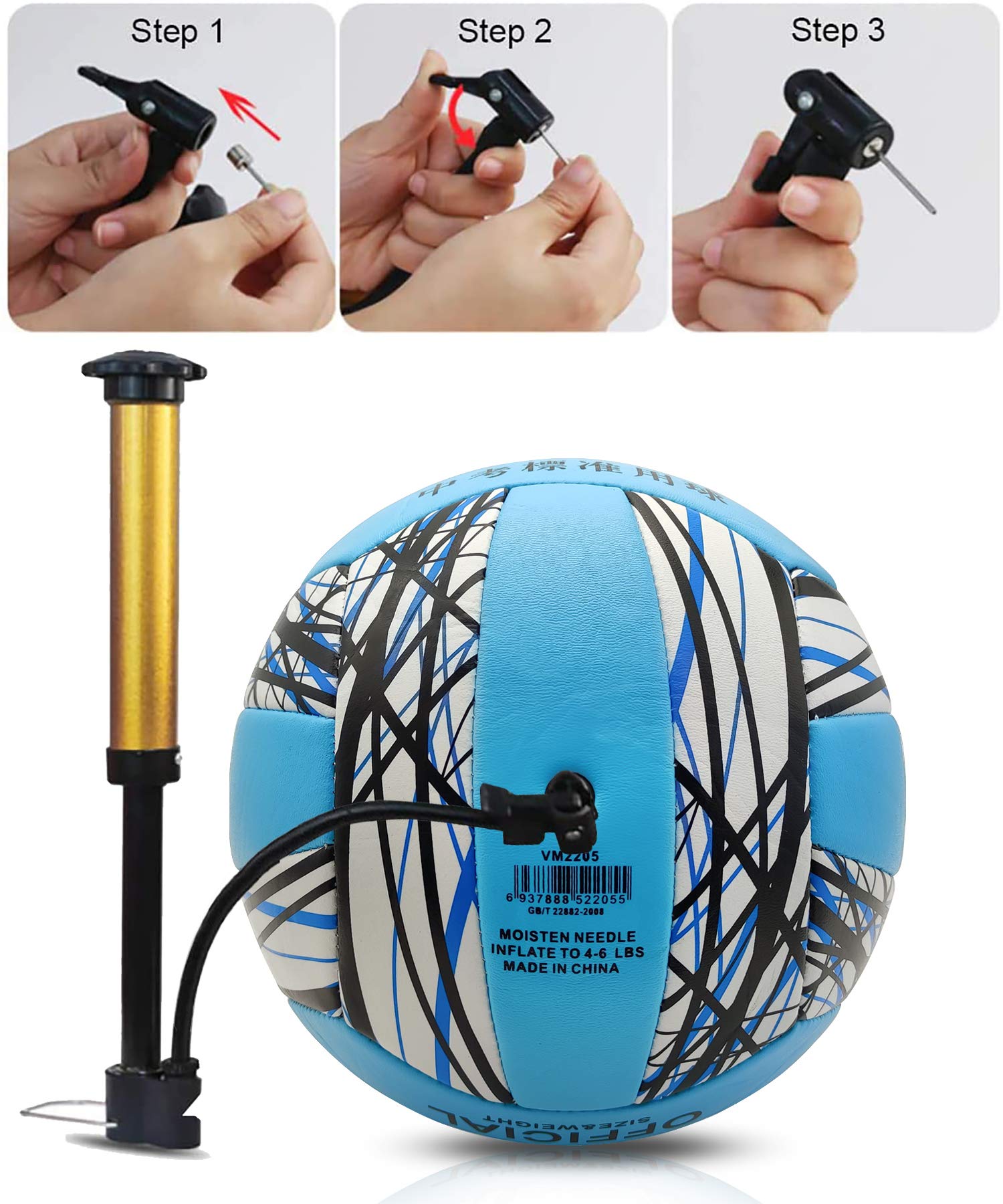 Senston Volleyball Official Size 5, Indoor Outdoor Beach Volleyball for Pool, Gym, Training