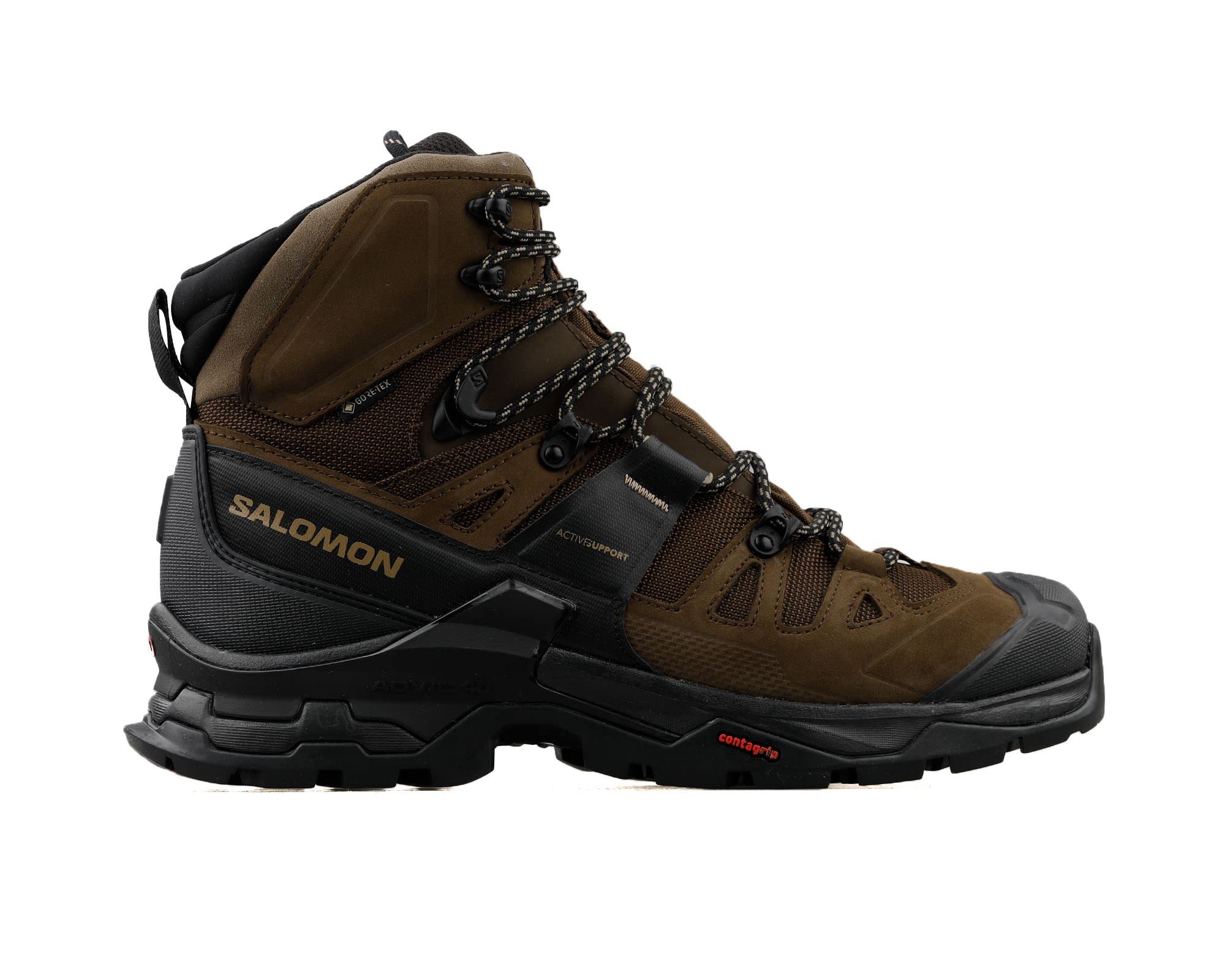 Salomon Quest 4 Gore-TEX Hiking Boots for Men, Kelp/Wren/Bleached Sand, 11
