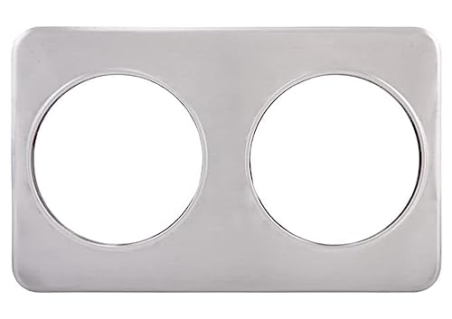 Winco Adaptor Plate, Two 8-3/8-Inch Holes, Stainless Steel