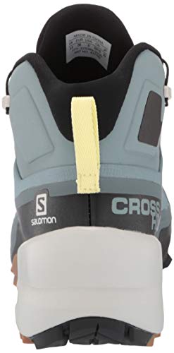Salomon Cross MID Gore-TEX Hiking Boots for Women, Lead/Stormy Weather/Charlock, 10