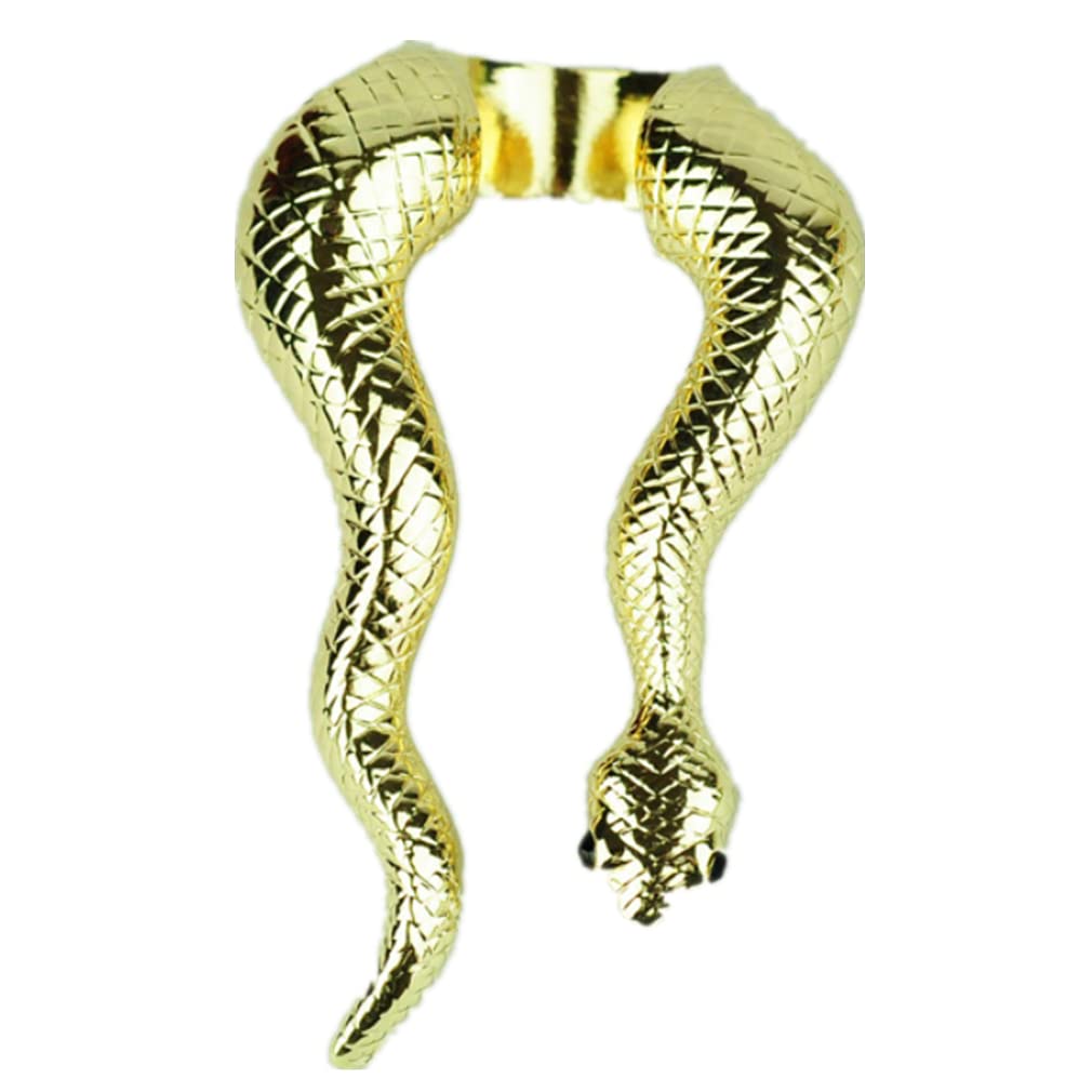 Tiberu Women's Statement Gold Snake Rings Cocktail Costume Club Hip Hop Personalized Snake Ring Jewelry (Gold)