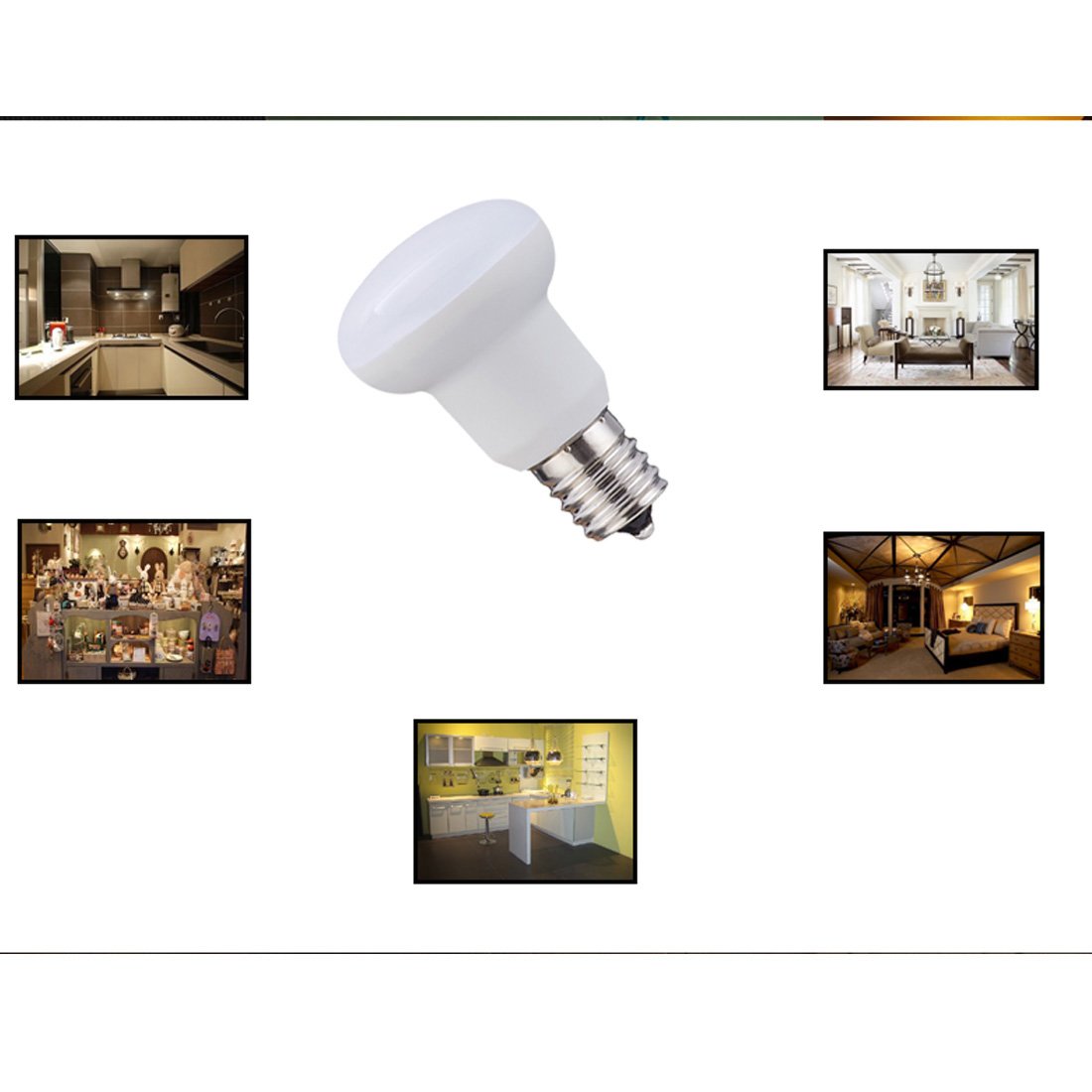 R14 E17 LED Light Bulb, 3W LED Bulb Replace 30W incandescent lamp, 4000K(Nature White), Mini Reflector Floodlight Non-Dimmable, Pack of 1