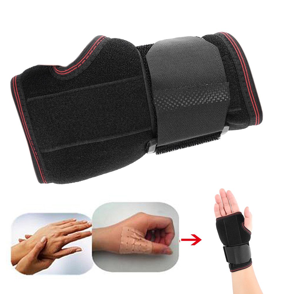 Uxsiya Wrist Support Adjustable Breathable Wrist Brace Splint Ligament Injury Arm Protection Strap Perfect for Carpal Tunnel Arthritis Tendonitis Sprains and More(Right)