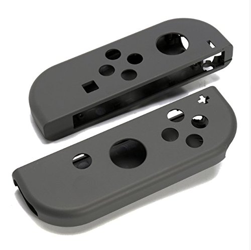 Replacement Hard Housing Shell Skin Case Cover Inner Frame for Switch NS JoyCon Controller (Gray-Black)