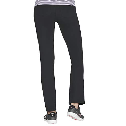 Skechers Women's Go Walk Pant Straight Leg, Bold Black, X-Large