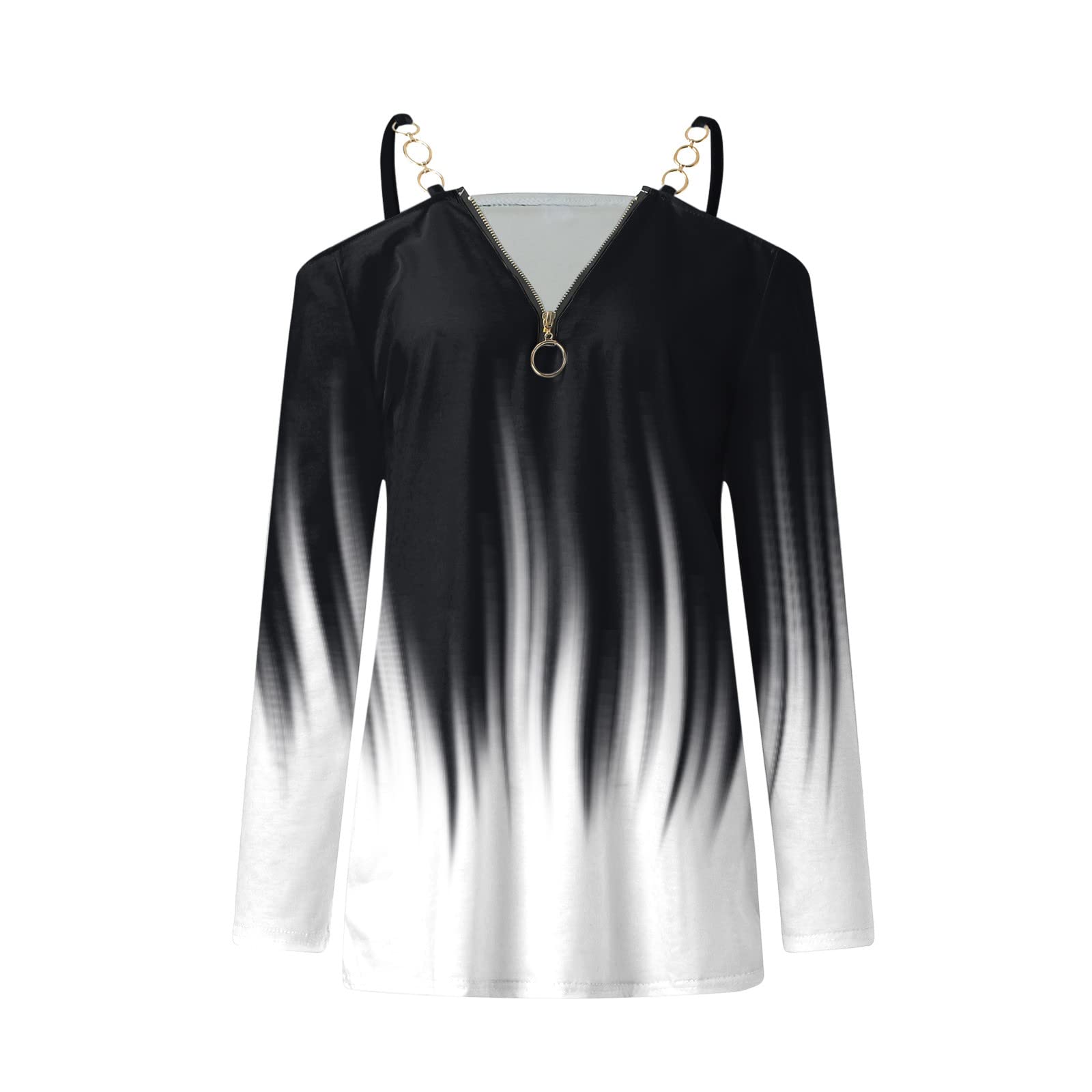 Womens Tops and Accessories Womens Casual V Neck Button Down Blouses 3/4 Sleeve Flowy Loose Tunic Tops
