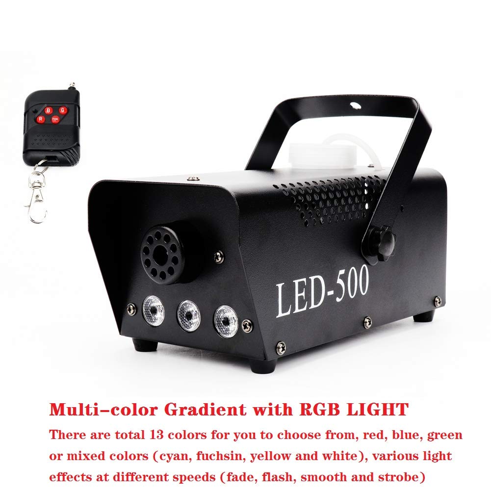 Smoke Machine Fog,Halloween Fog Machine Fogger Making Special Atmosphere Lighting Smog Machine for DJ Parties Christmas Weddings