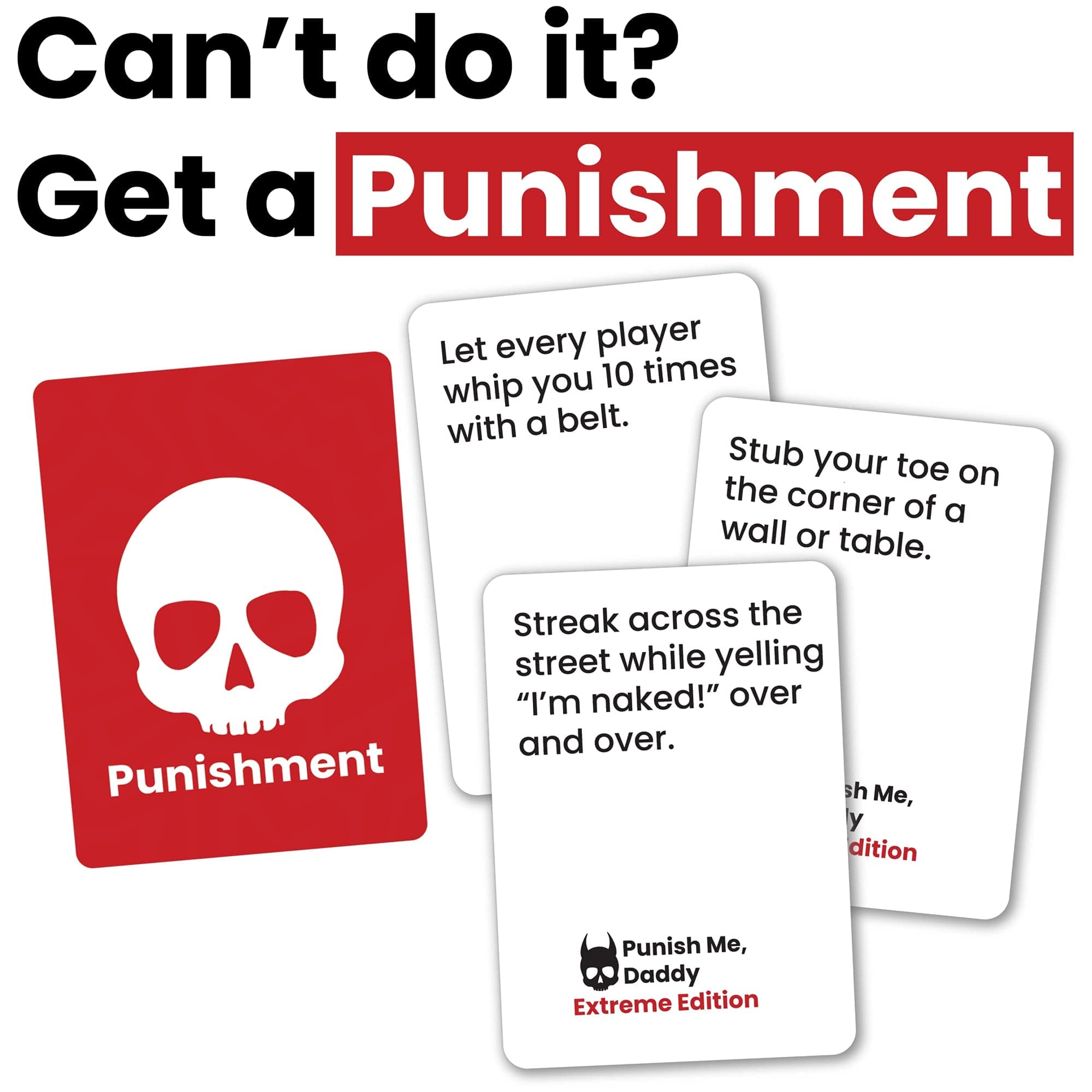 Punish Me, Daddy: Extreme Edition Expansion Pack - Play as Add-on for Base Game or Standalone Game - Funny Card Game for Parties, College, Bachelor, Bachelorette, and Get-Togethers
