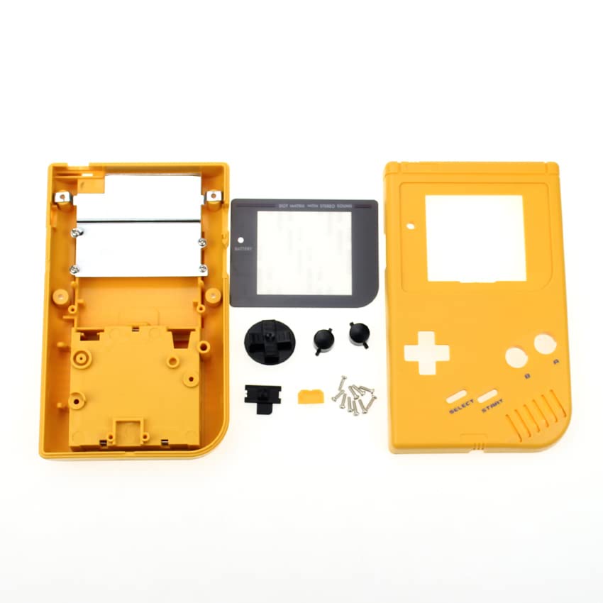 ZLiu Fire 1 Set New Shell Case for Gameboy GB DMG Classic Game Console Housing Cover for GB with Buttons and Conductive Pads