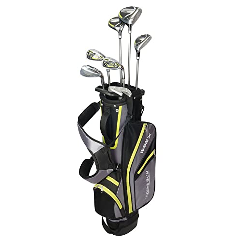 Young Gun SGS X Ace Junior Golf Clubs Set with Bag, Left Hand, Green Ages 12-14