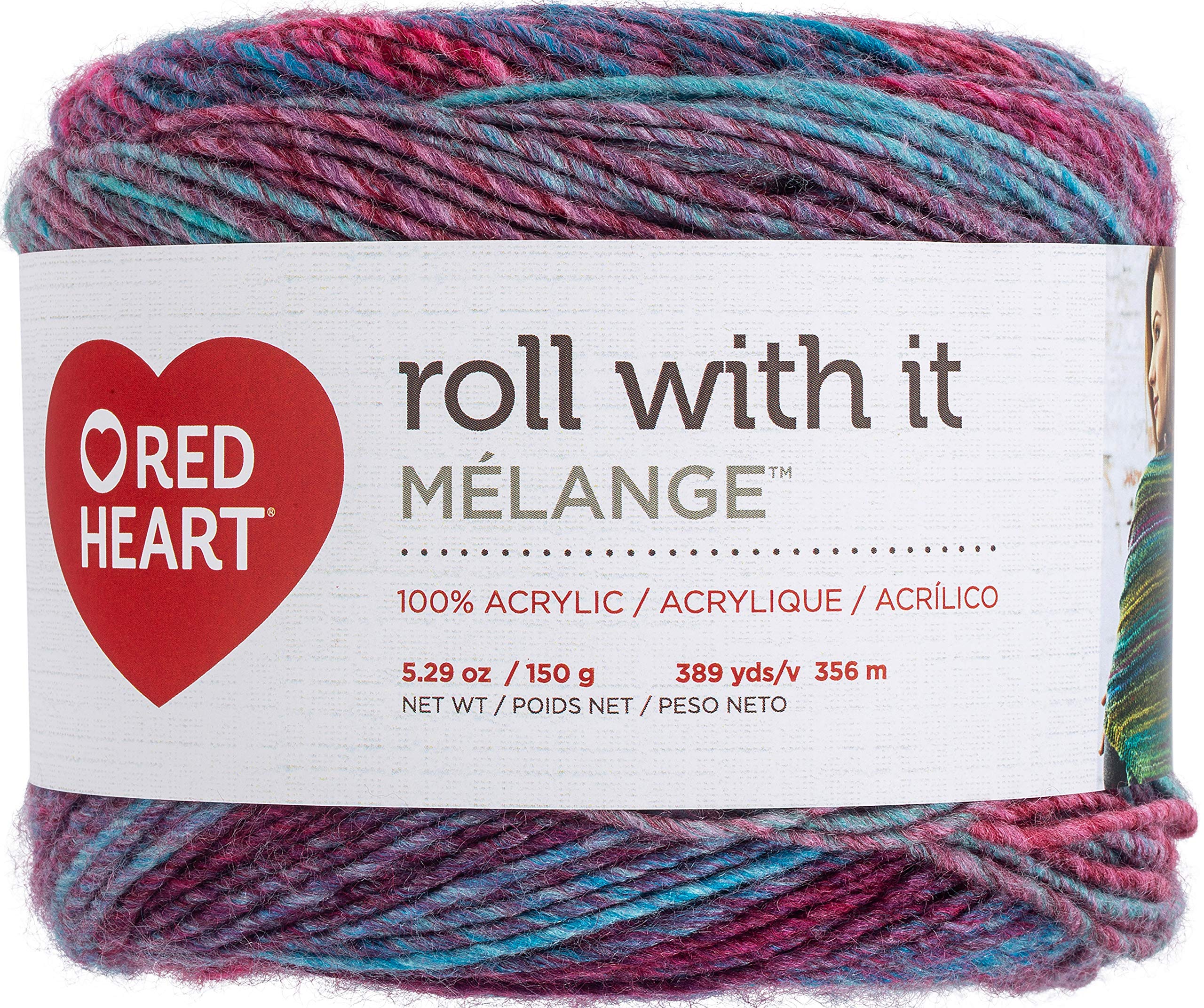 Red Heart Roll with it Melange Gossip