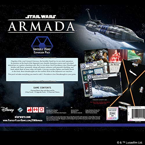 Star Wars Armada Invisible Hand EXPANSION PACK | Miniatures Battle Game | Strategy Game for Adults and Teens | Ages 14+ | 2 Players | Avg. Playtime 2 Hours | Made by Fantasy Flight Games