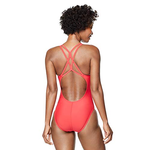 Speedo Women's Swimsuit One Piece Thin Strap High Cut