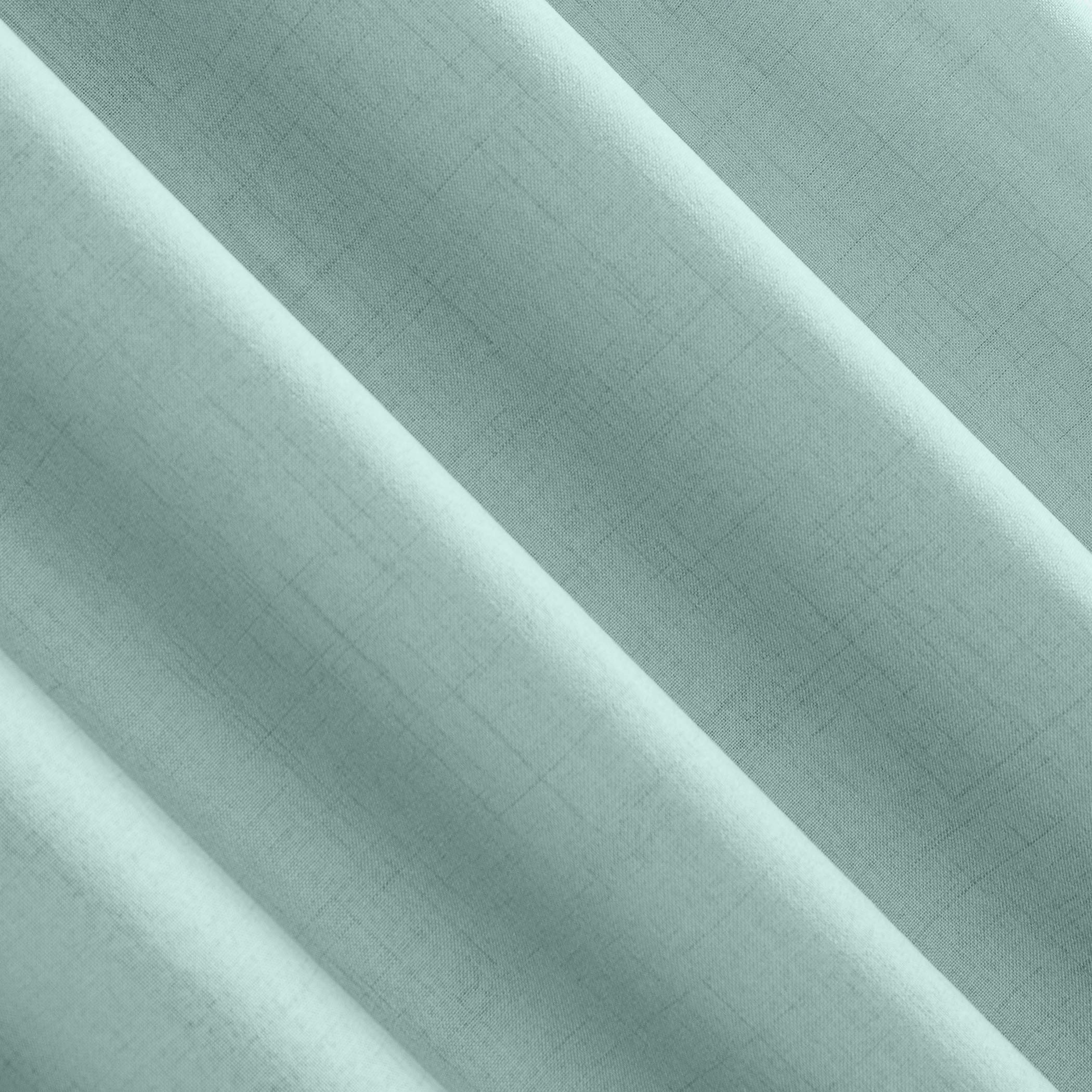 Scott Living Dari Heathered Texture Semi-Sheer Grommet Curtain Panel, 50" x 84", Teal