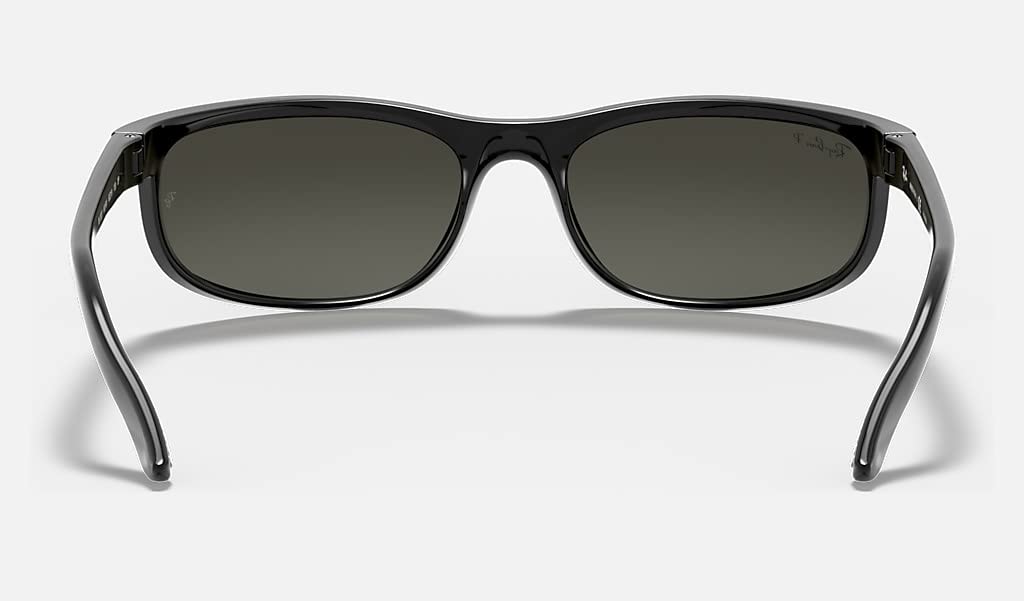 Ray-Ban RB2027 PREDATOR 2 6301 62M Top Blue On Black/Crystal Lens Green Rectangular Sunglasses For Men For Women + BUNDLE with Designer iWear Eyewear Kit