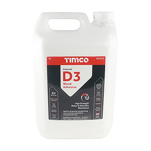 TIMCO Internal D3 Wood Adhesive-5L Adhesive & Sealant, White