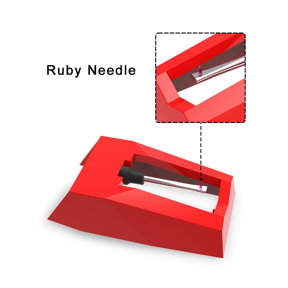 Record Player Needle, Turntable Diamond Stylus Needles for Vinyl Record Player (4 Pack
