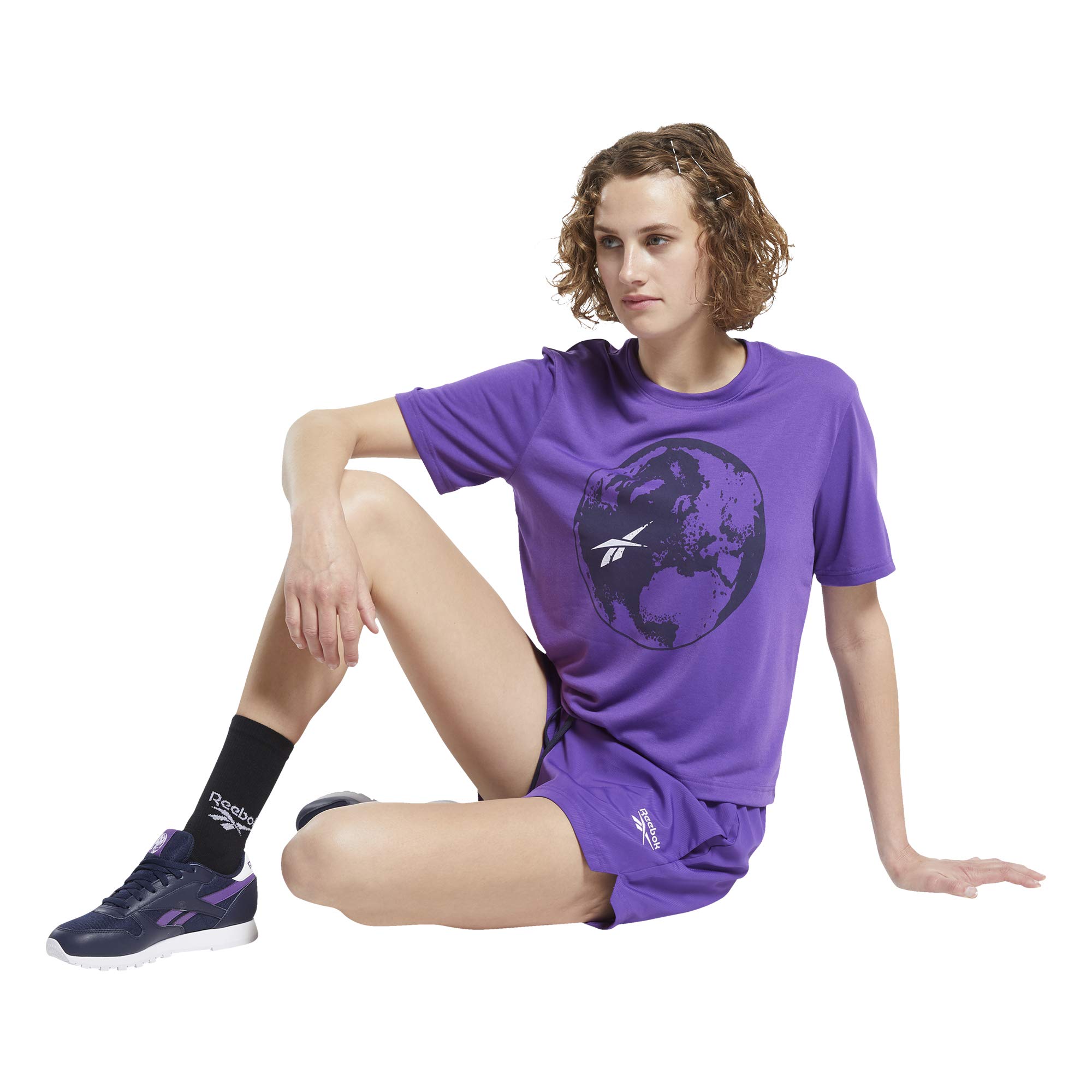 Reebok ReeCycle Shorts, Regal Purple, L