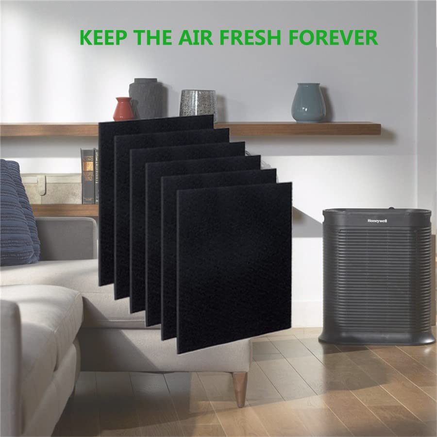 WECATION HRF-A300 A200 Pre Cut Activated Carbon Filter Replacement Compatible with Honeywell HPA 300 Series (HRF-A200)
