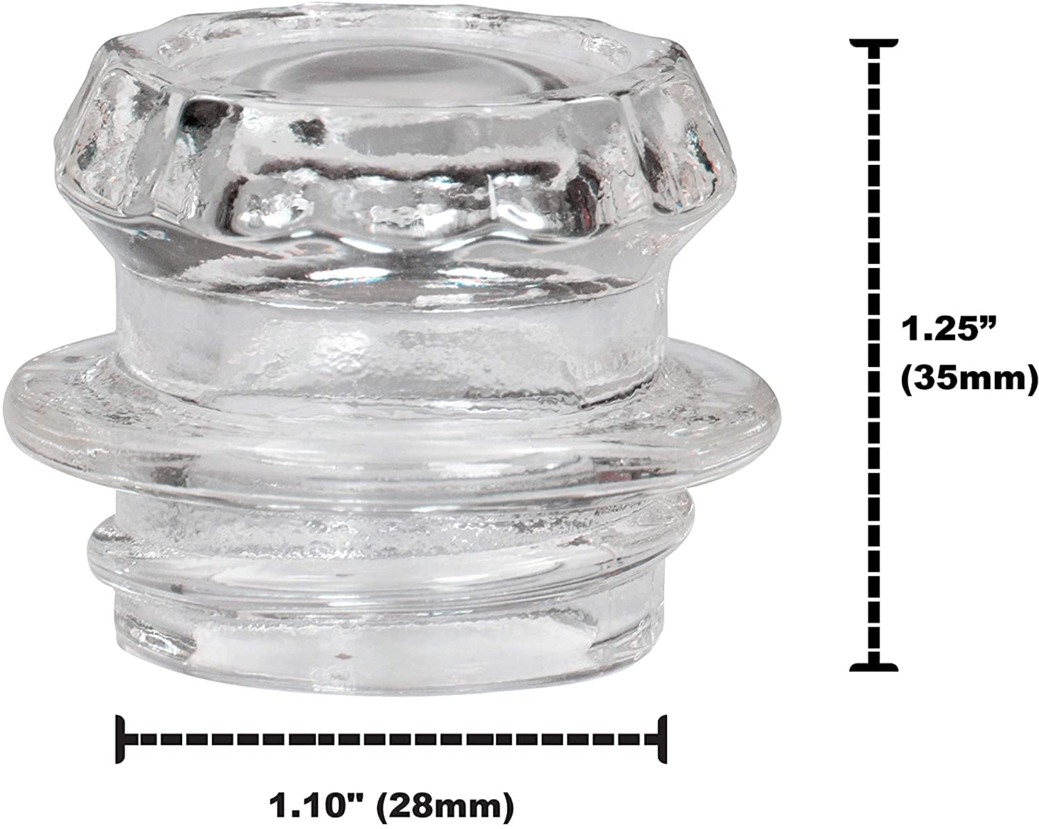 Univen Glass Coffee Percolator Knob Top fits Coletti Bozeman and Butte 2 Pack