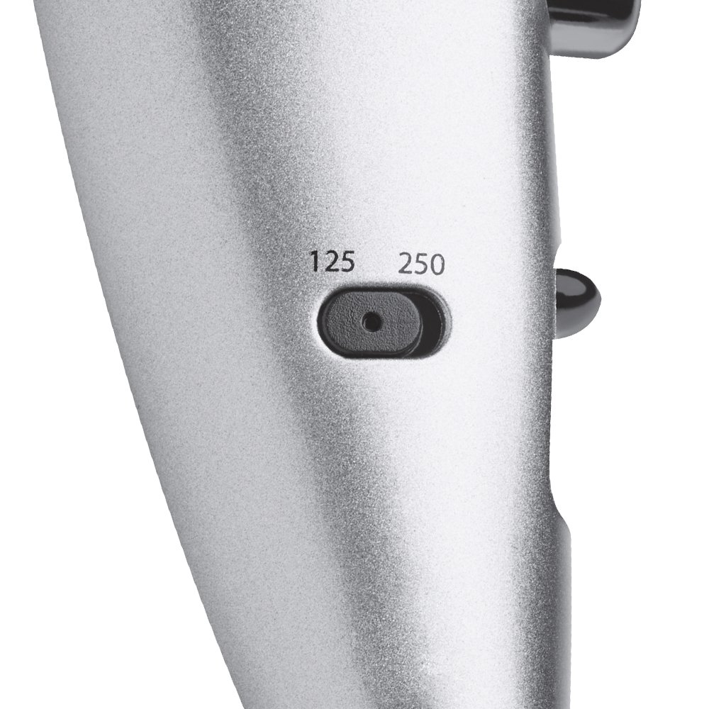 REVLON 1875 Watt 3-in-1 Styling Hatchet Hair Dryer, Silver