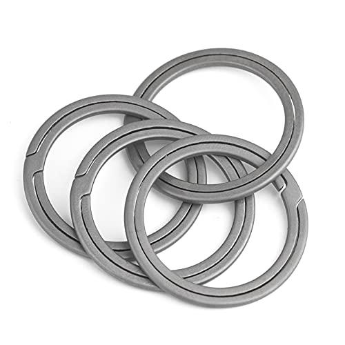 TISUR Titanium keyring for keychain, Side Pushing Key Rings Kit, Wisely Group Your Key(4M)