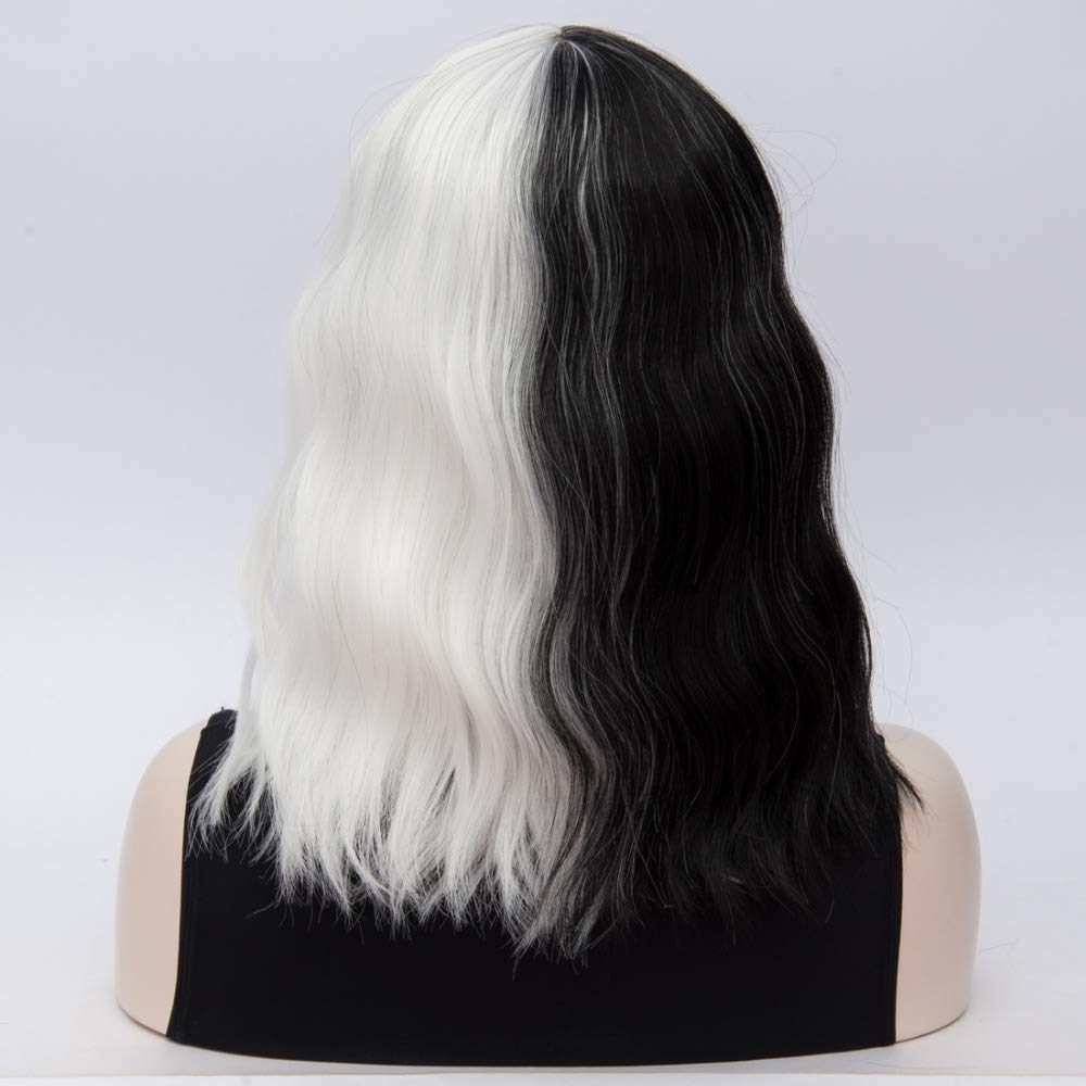 QACCF Long Grey Wig Women Long Wavy Fluffy Curly Heat Resistant Full Bang Girls Long Grey Wig (Grey)