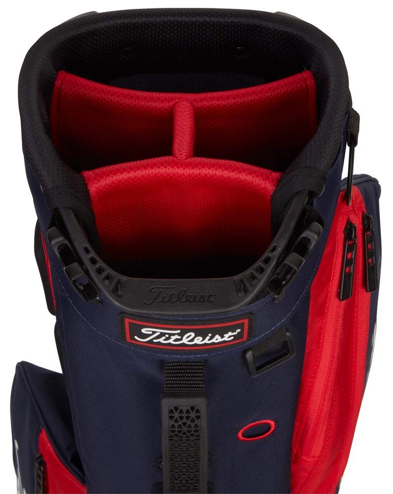 Titleist - Players 4 Golf Bag - Navy/Red