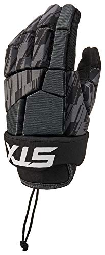 STX Lacrosse Stallion 75 Gloves, Black, Small, Pair