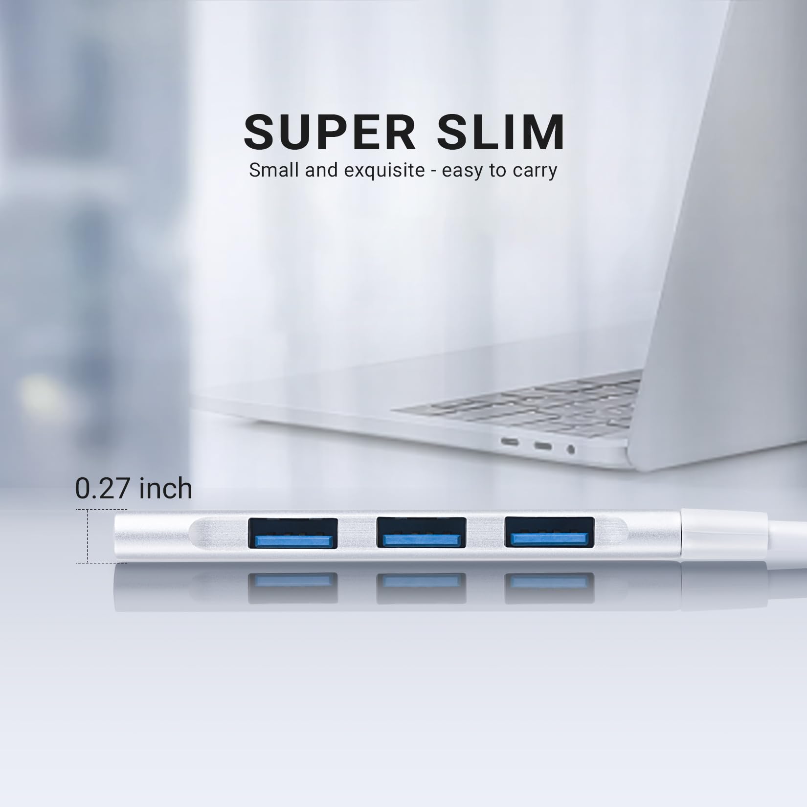PAWHITS USB Hub 4-Port USB Splitter USB Port Expander Compatible with Xbox,Laptop, Hard Drive, Console, Printer, Camera, Keyboard, Mouse