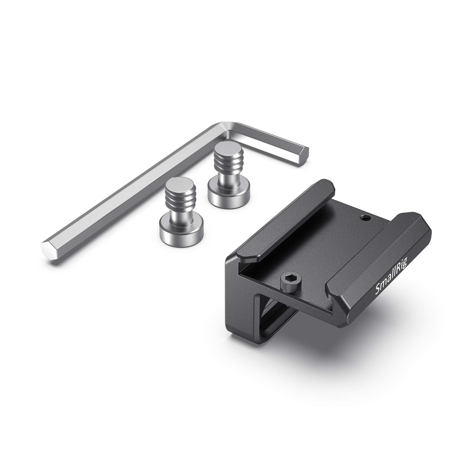 SMALLRIG Cold Shoe Mount Adapter for L Bracket Microphone Camera Cage/Top Plate/Side Plate/Camera Handle, Anti-Off Design - BUC2736