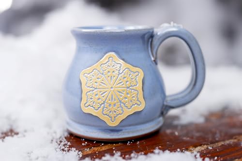 SHS Snowflake Mug USA Handmade 12oz Coffee Mug (Dendrite)