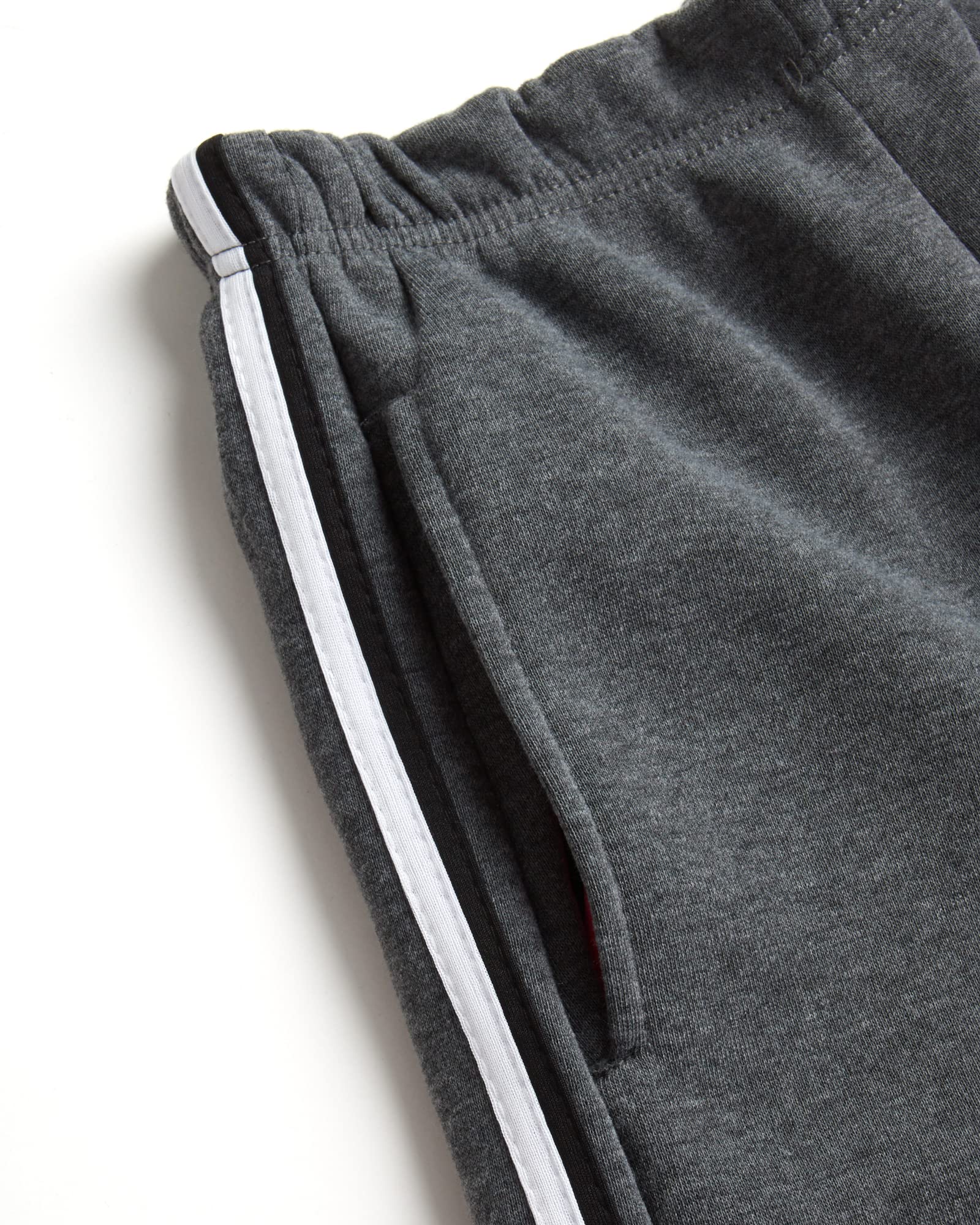 Quad Seven Boys’ 2 Piece Fleece Jog Set with Embossed Foil Hooded Sweatshirt and Jogger Pants, Size 12-14, Charcoal Savage