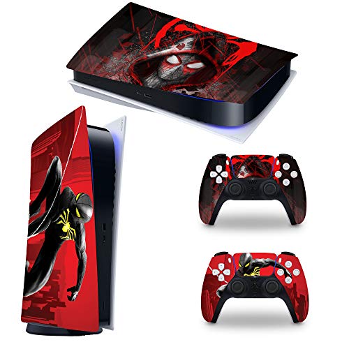 Sadness Hero - PS5 Standard Edition Skin Console and 2 Controller, Vinyl Decal Sticker Full Cover Protective