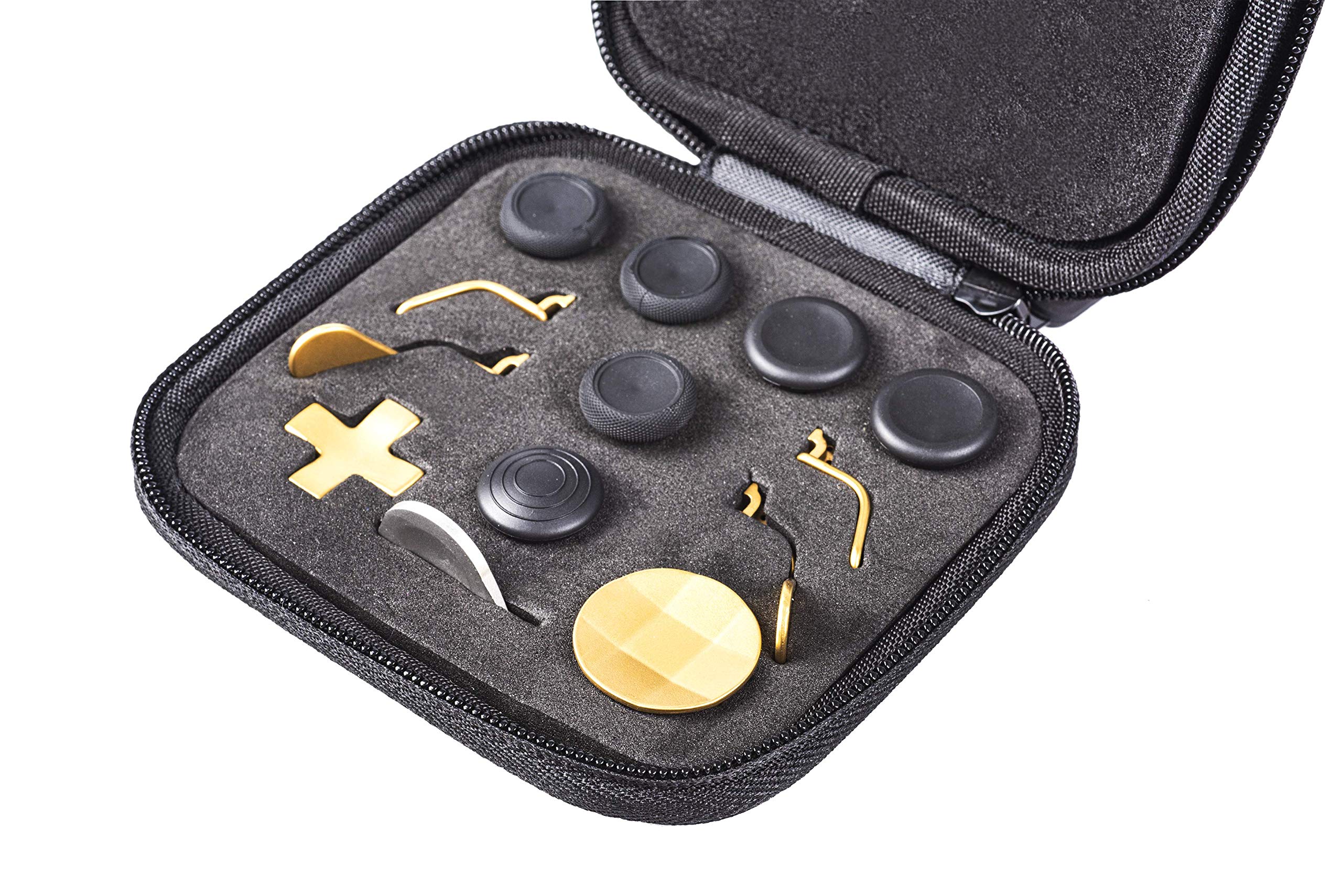 Snakebyte Elite Kit 2 - Xbox One Elite Controller (Version 2) Accessories Kit including 6 different Metal Analog Sticks, 4 Paddles and 2 D-Pads, Xbox One, Gold Colored - Xbox One