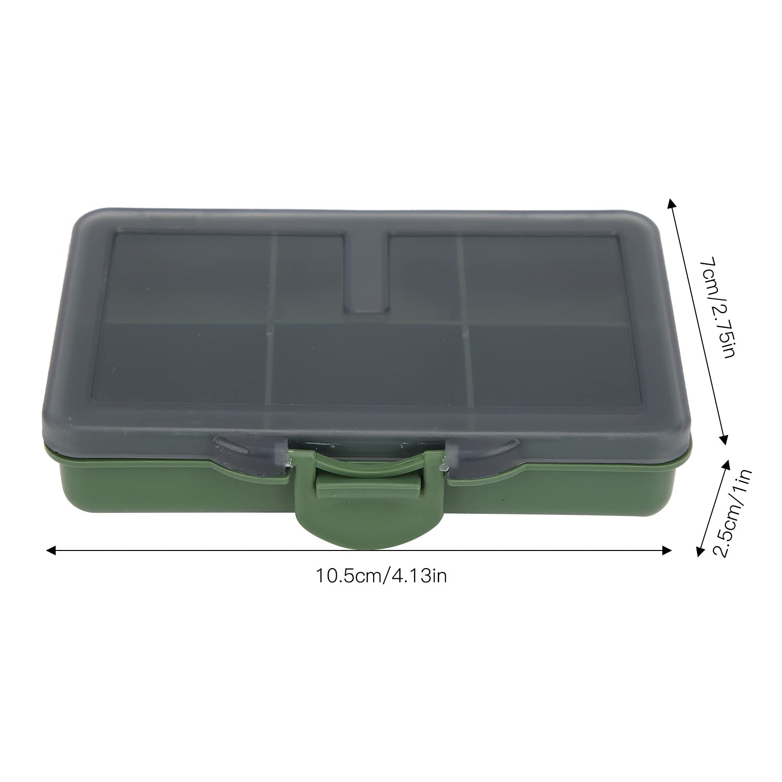 Tackle Storage Box, Mini Storage Box For Fishing Light Weight For Carp Anglers For Organizing Fishing Accessories(6 Cells)