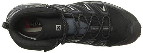 Salomon X Ultra 3 MID Gore-TEX Hiking Boots for Men, Black/India Ink/Monument, 8.5