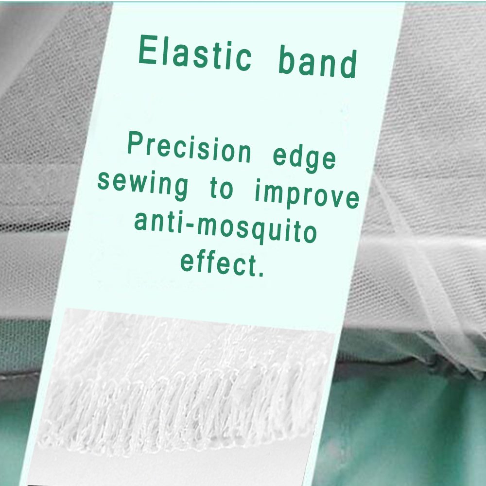 Pram Net, 2 Pack Universal Mosquito Fly Bug Insect Net Protection Cover for Pushchair Car seat Buggy carrycot Bed Stroller Bassinet Basket Jogger Travel cot
