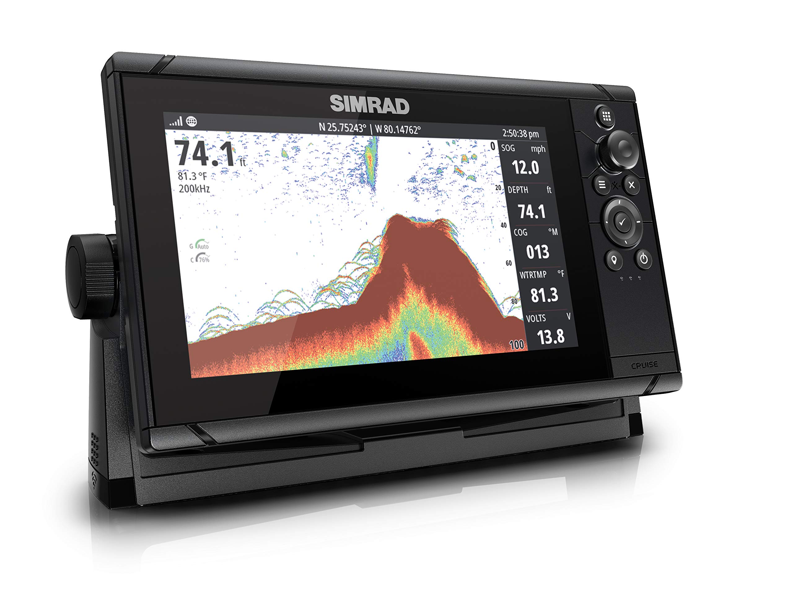 Simrad Cruise 9-9-inch GPS Chartplotter with 83/200 Transducer, Preloaded C-MAP US Coastal Maps