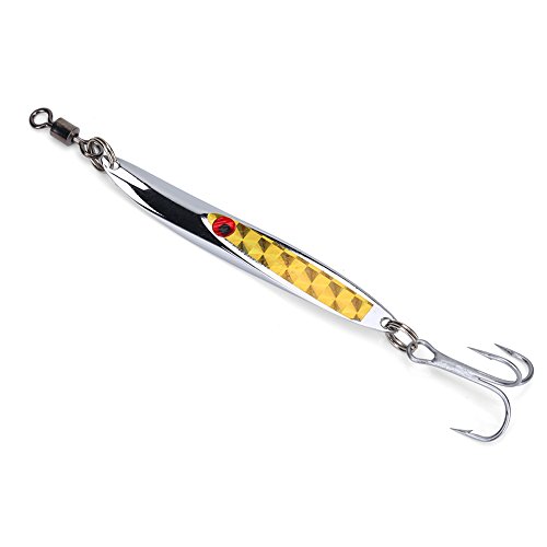 Yuuloo Multifunction Convenient 2set Fish Hook Reusable Incisive Lure Bait Barbed Hooks Kit Accessories Fishing Tools Easy to Clean(Yellow)