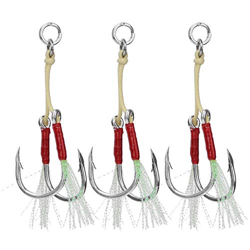 Yuuloo Multifunction Convenient 2set Fish Hook Reusable Incisive Lure Bait Barbed Hooks Kit Accessories Fishing Tools Easy to Clean(1)