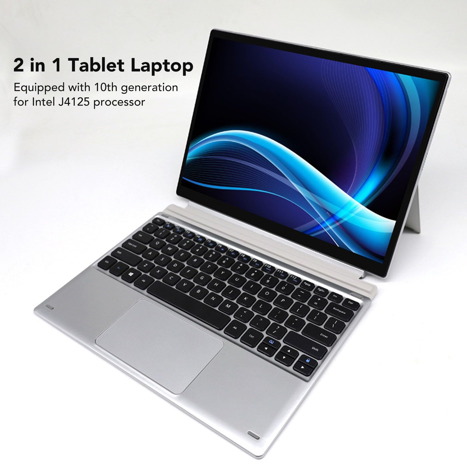 SHYEKYO 12.3 Inch 2 in 1 Laptop Tablet Laptop Dual Speakers 100‑240V 3K 3500mAh Touchscreen for Entertainment (US Plug 100‑240V 8GB+1TB)