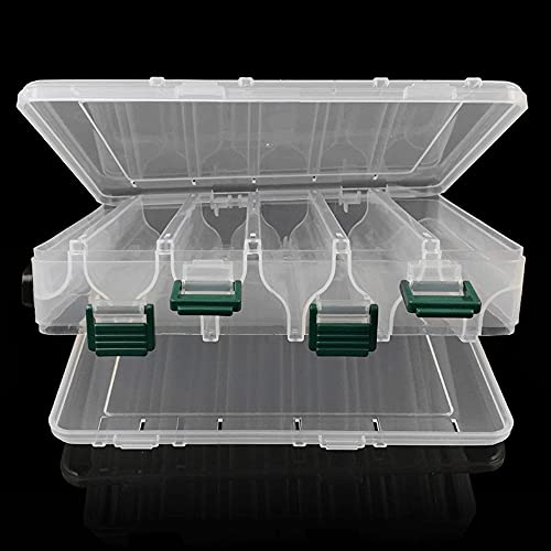 UXZDX CUJUX Double-Sided Plastic Bait Box Bait Box Fishing Tackle Storage Box Fishing Tackle Tool Box
