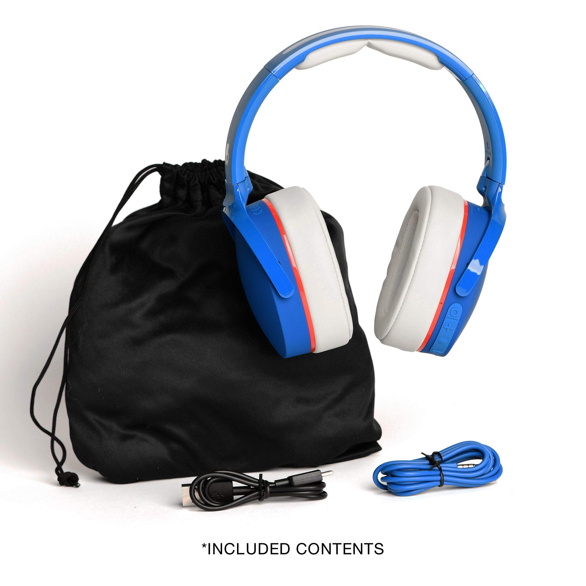 Skullcandy Hesh Evo Over-Ear Wireless Headphones, 36 Hr Battery, Microphone, Works with iPhone Android and Bluetooth Devices - 92 Blue (Discontinued by Manufacturer)