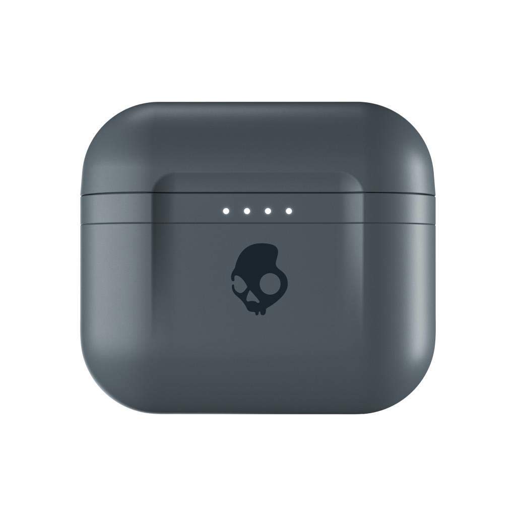 Skullcandy Indy Fuel In-Ear Wireless Earbuds, Wireless Charging, 30 Hr Battery, Microphone, Works with iPhone Android and Bluetooth Devices - Grey
