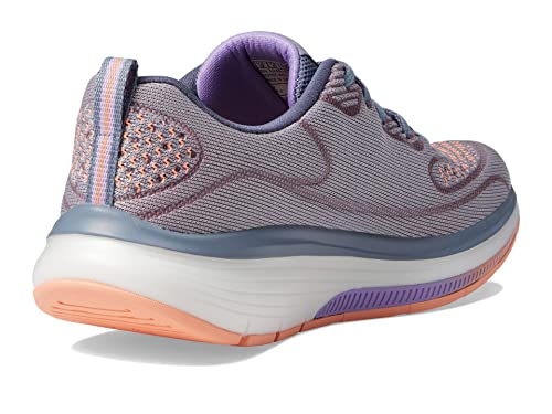 Skechers Go Walk Workout Walker - Alecia Blue/Orange 8 B (M)