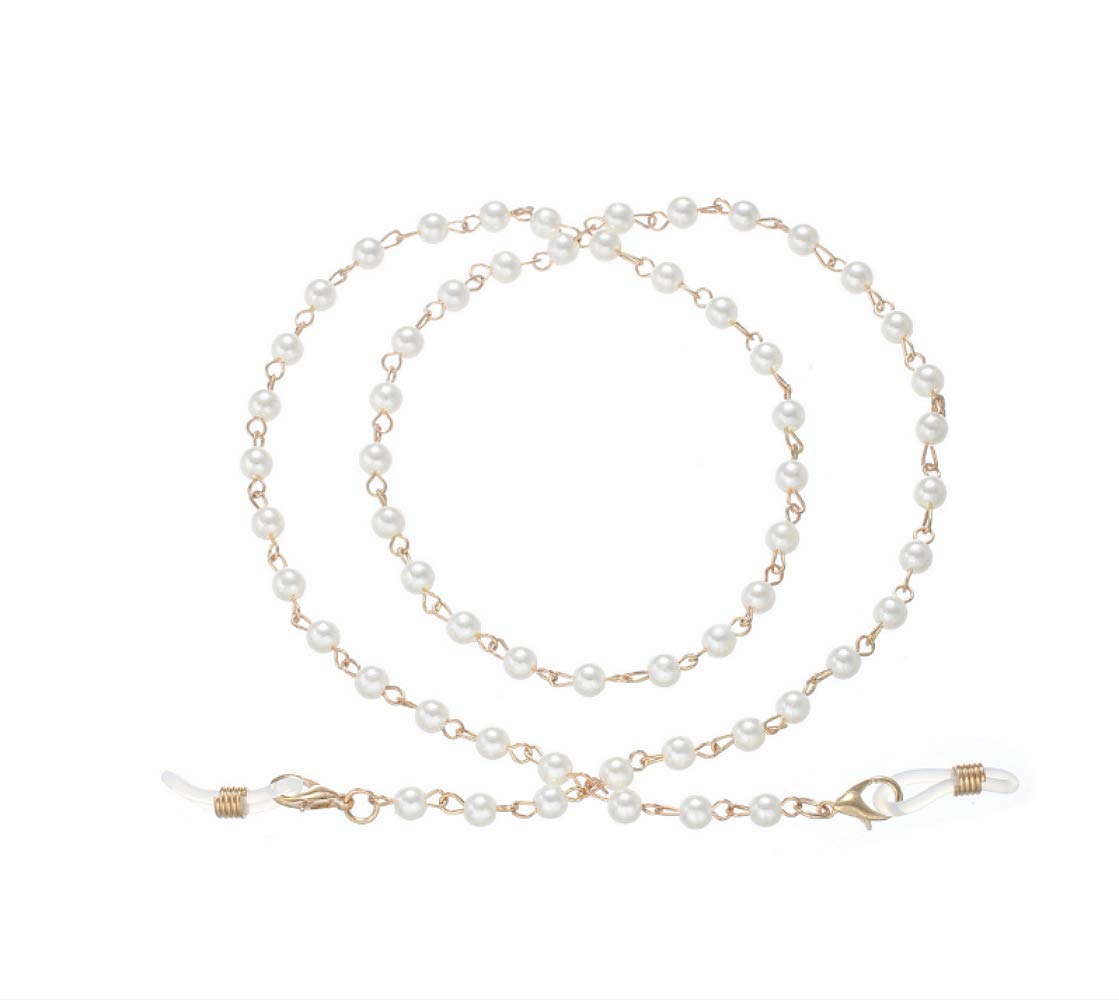 Sither Pearl Sunglasses Chain Reading Glasses Chain Strap Necklace for Women