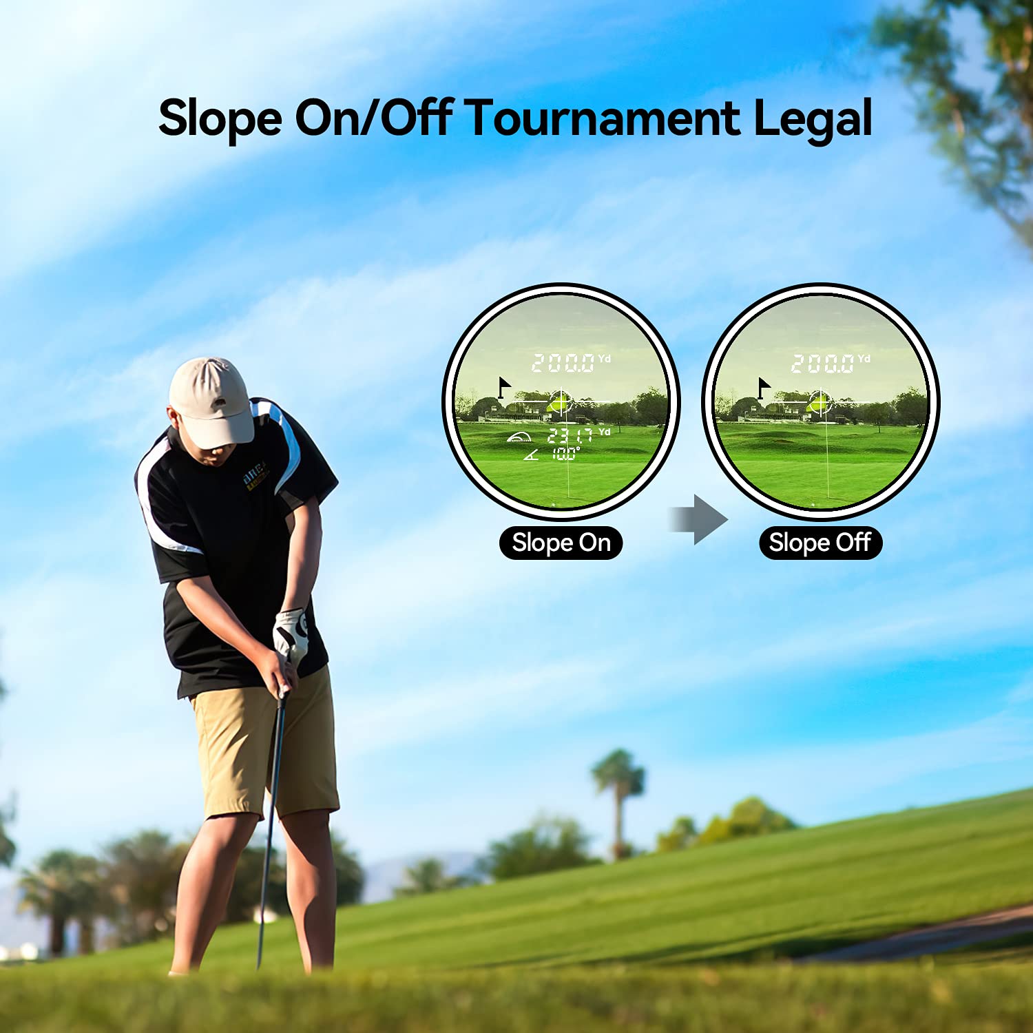 Range Finder with External Screen ACPOTEL Range Finder Golf 750yd with Slope Switch Golf Range Finder Range Finder for Hunter