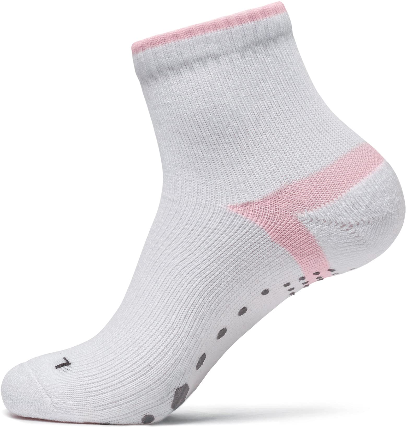 TSLA Men's Athletic Cushioned Comfort No Show/Short Crew Socks, Sport Running Socks with Mesh, No Show 6Pairs Black, Large