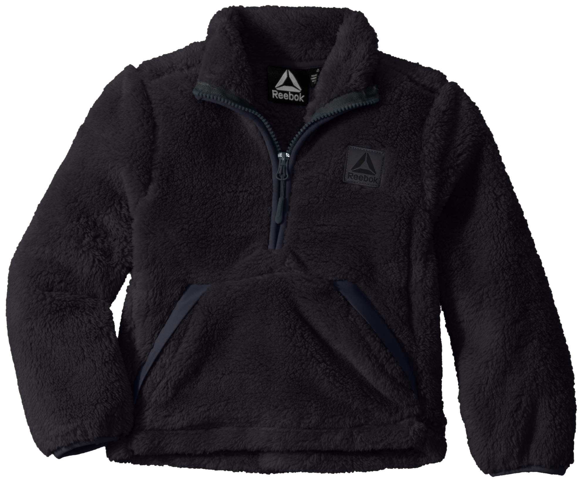 Reebok Boys' Little Active Fleece Jacket, Double Sided Monkey Charcoal, 4